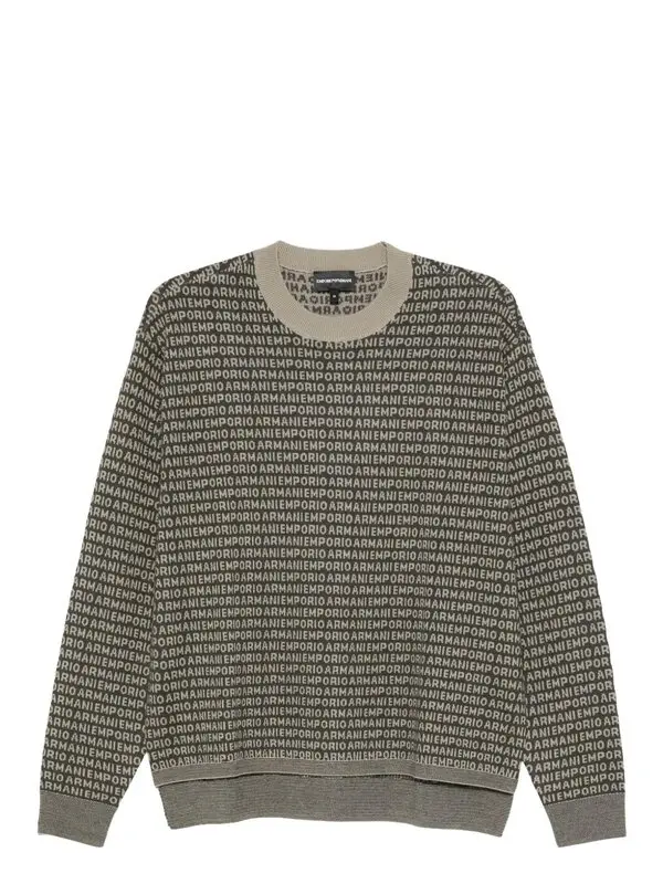 Emporio Armani Wool Crewneck Jumper - Green