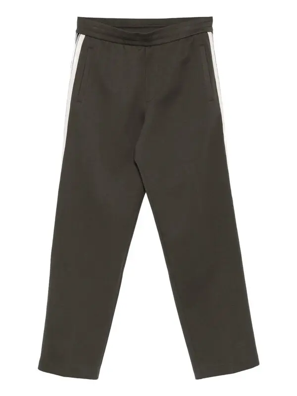 Emporio Armani Cotton Trousers - Black