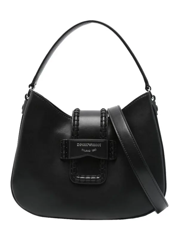 Emporio Armani Small Leather Shoulder Bag - Black