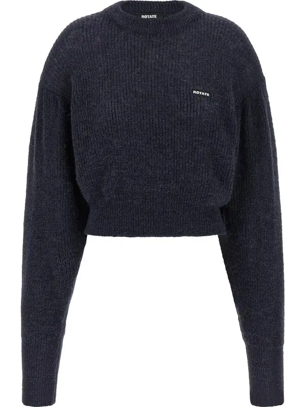 Remain Birger Christensen Knit Puff Sweater - Blue
