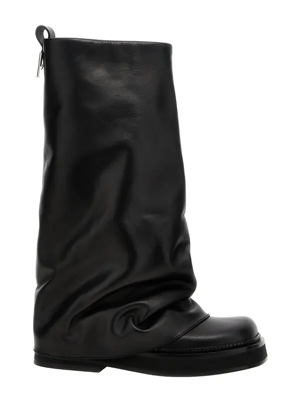 Attico Robin Combat Boots - Black