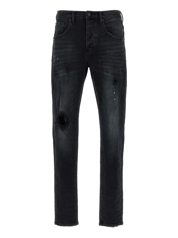 PURPLE BRAND Dropped Fit Jeans - Black