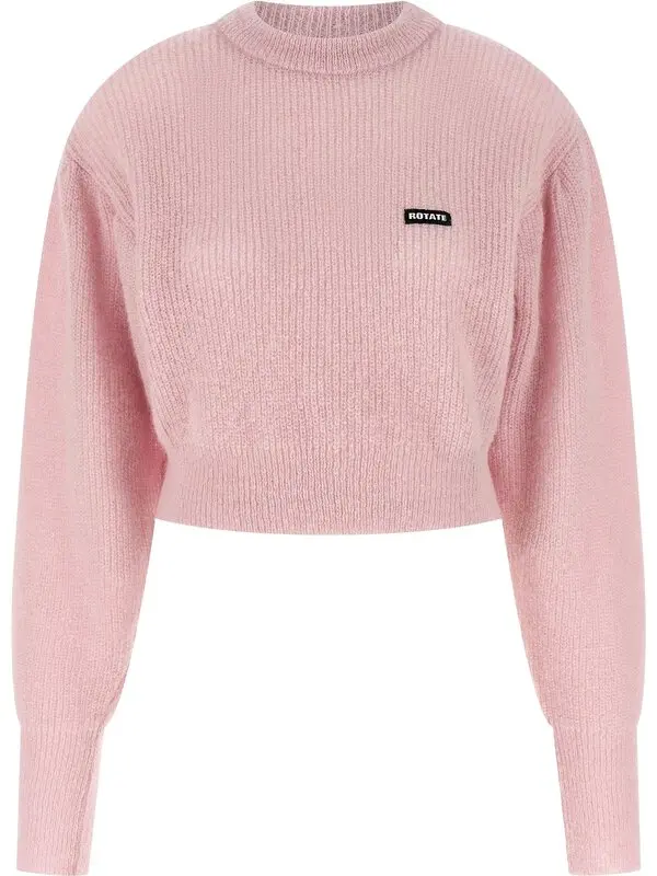 Remain Birger Christensen Knit Puff Sweater - Pink