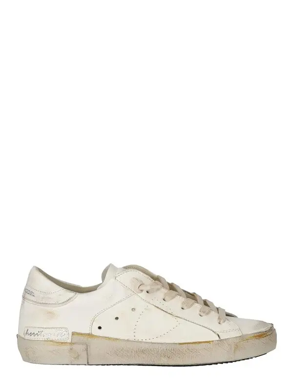 Philippe Model Prsx Low Vintage Sneakers - White