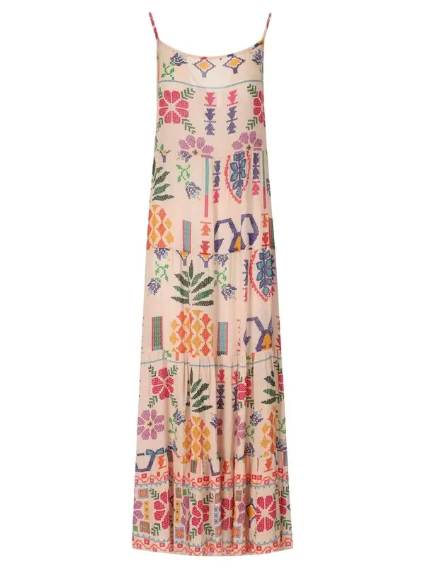 PAHIESA FORMENTERA Patterned Maxi Dress - Multicolor