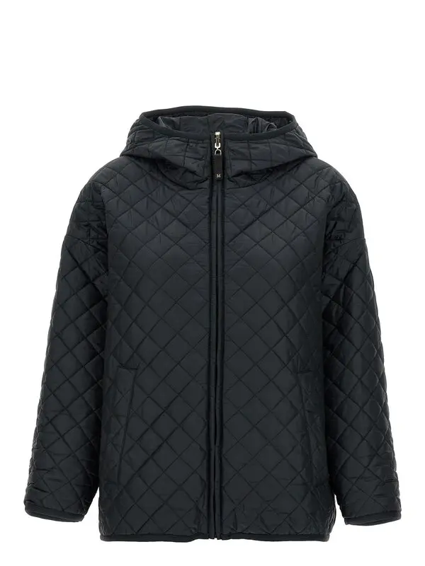 Max Mara The Cube 'leo' Reversible Jacket - Black