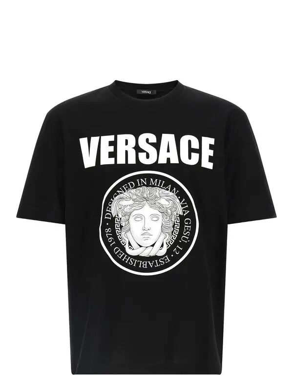 Versace Medusa Rock' T Shirt - White/black