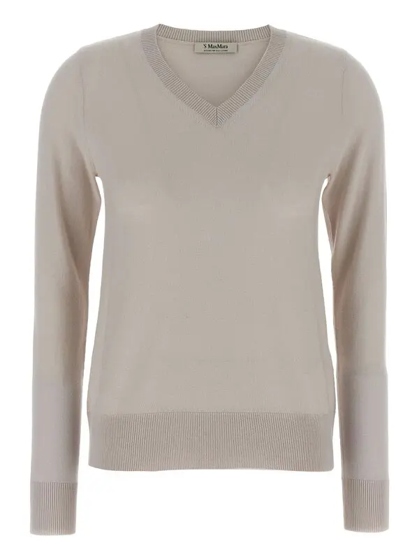 Max Mara Idoneo Wool Sweater - White