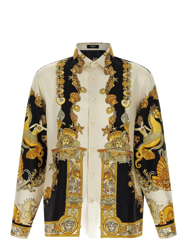 Versace Coral Theatre' Shirt - Multicolor