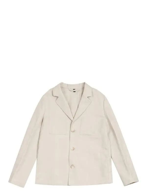 Emporio Armani Single-breasted Cotton Jacket - Beige