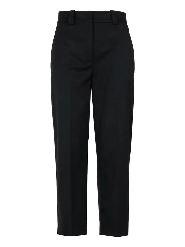 Erika Cavallini Wool Cigarette Trousers - Black