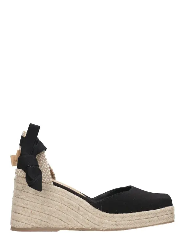 CastaÑer Espadrille Wedge - Black