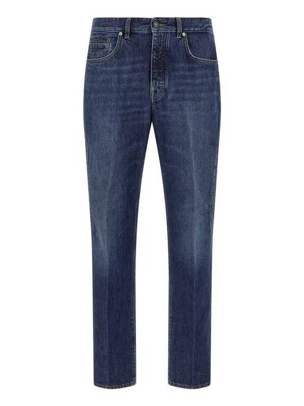 Givenchy Straight Cotton Denim Jeans - Blue