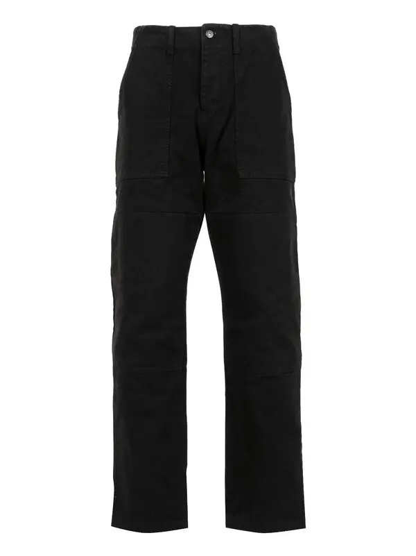 MARCELO BURLON COUNTY OF MILAN Straight Leg Trousers - Black