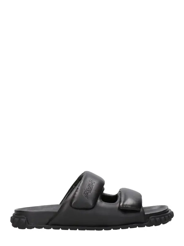 Ash Leather Sandals - Black