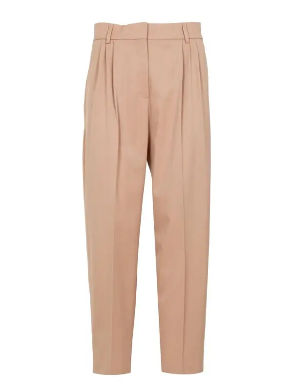 Erika Cavallini Pleated Trousers - Deserto