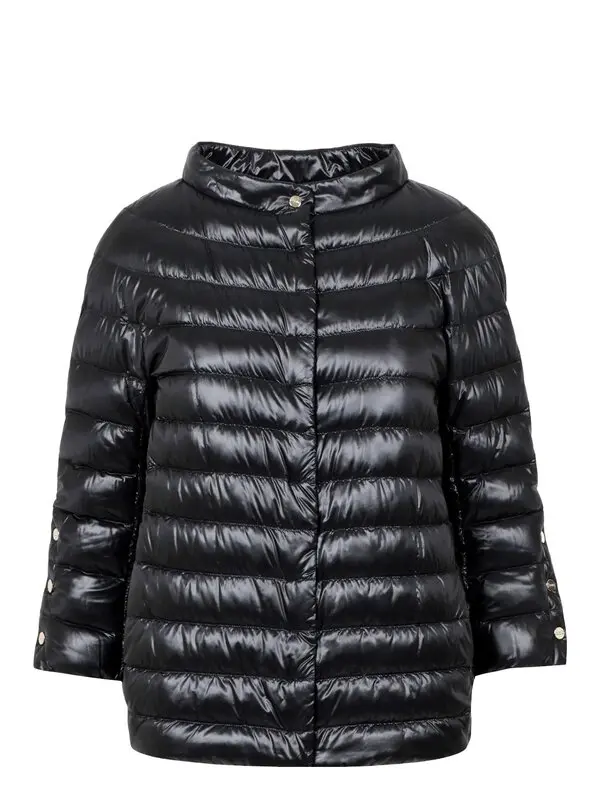 Herno Regular Fit Down Coat - Black