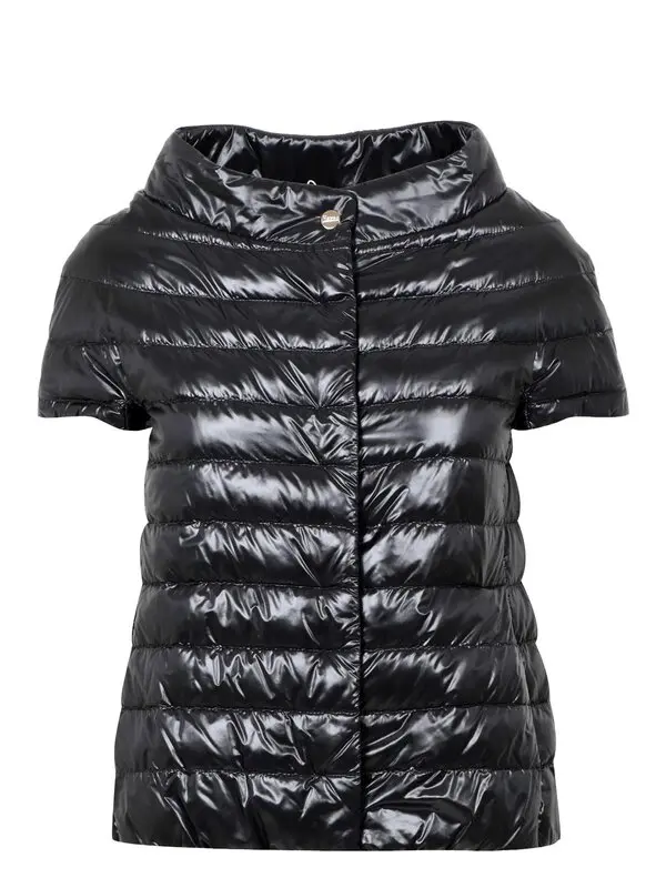 Herno Ultralight Nylon Coat - Black