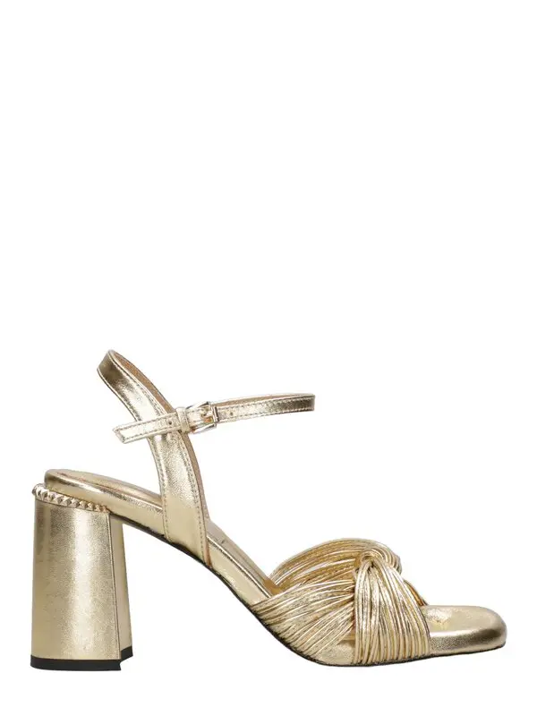 Ash Satin Strappy Sandals - Golden