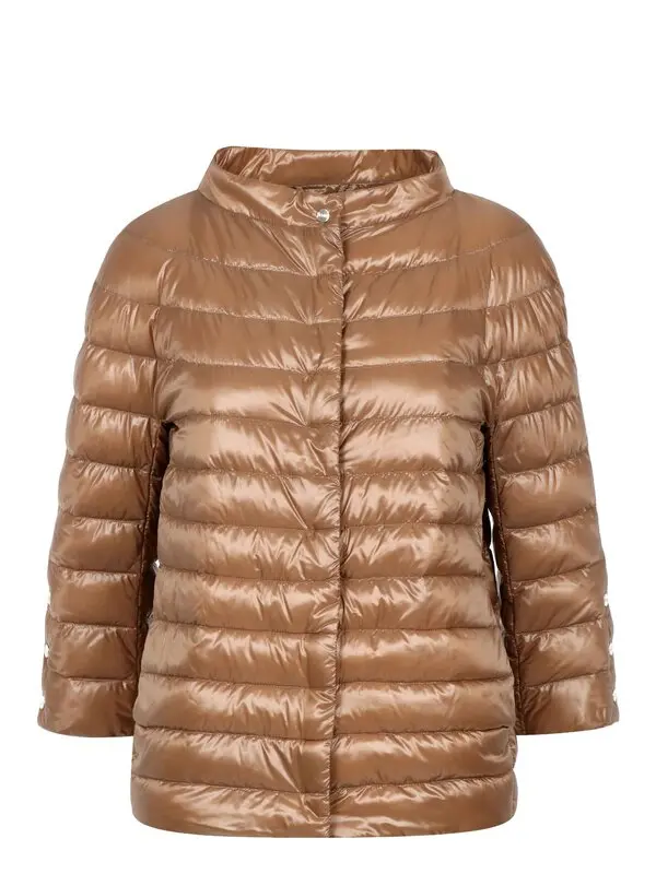 Herno Regular Fit Down Coat - Camel