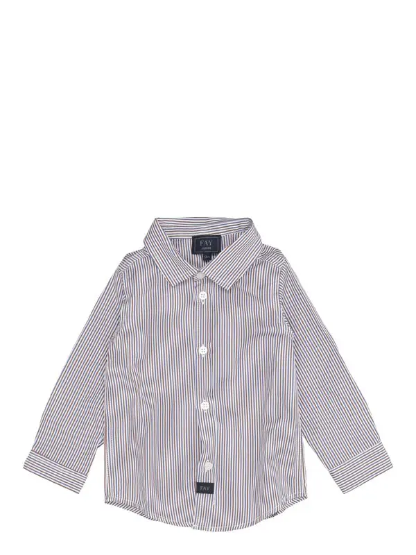FAY Striped Shirt - Blue
