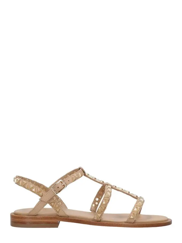 Ash Leather Open-toe Sandals - Flesh-colored