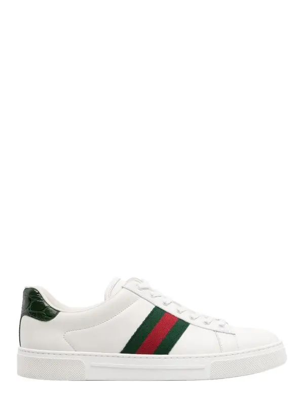 Gucci Ace Leather Sneakers - White