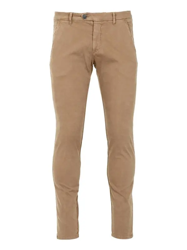 ROY ROGER'S Slim Fit Trousers - Beige