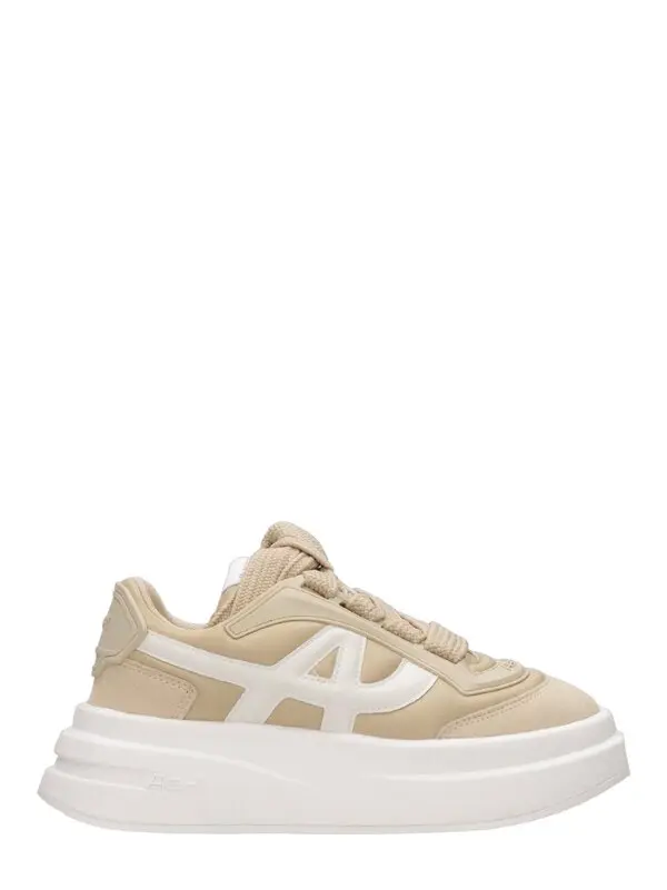 Ash Platform Sneakers - Beige+bianco