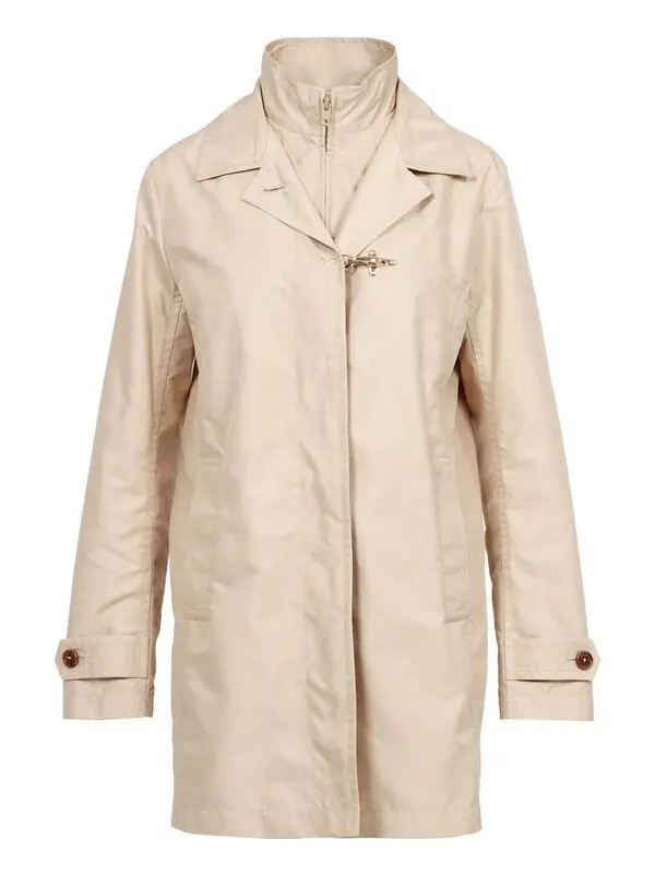 FAY Technical Fabric Coat - Beige