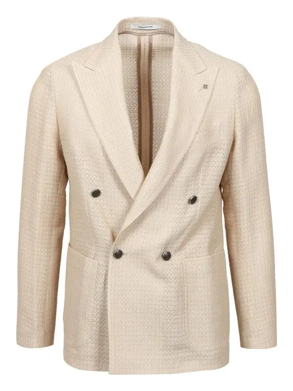 Tagliatore Cotton Blazer - Beige