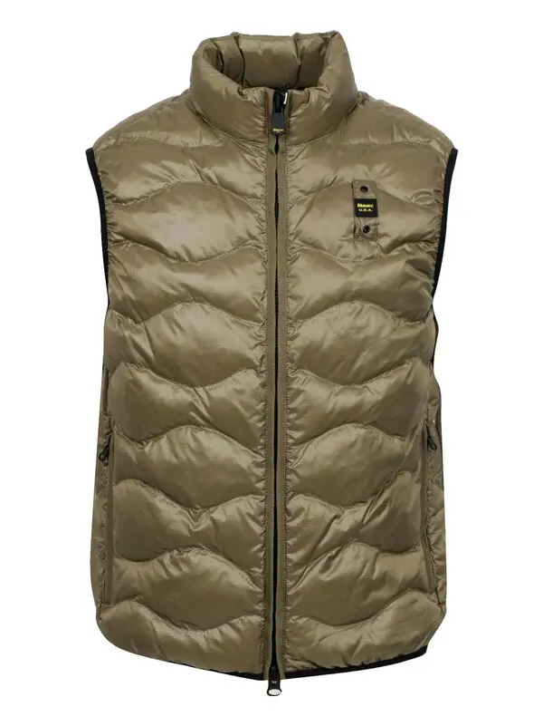 BLAUER. Technical Padded Vest - Green