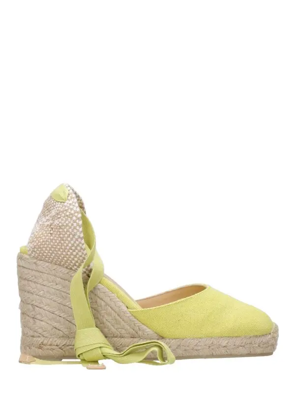CastaÑer Espadrille With Braided Ankle Strap - Yellow