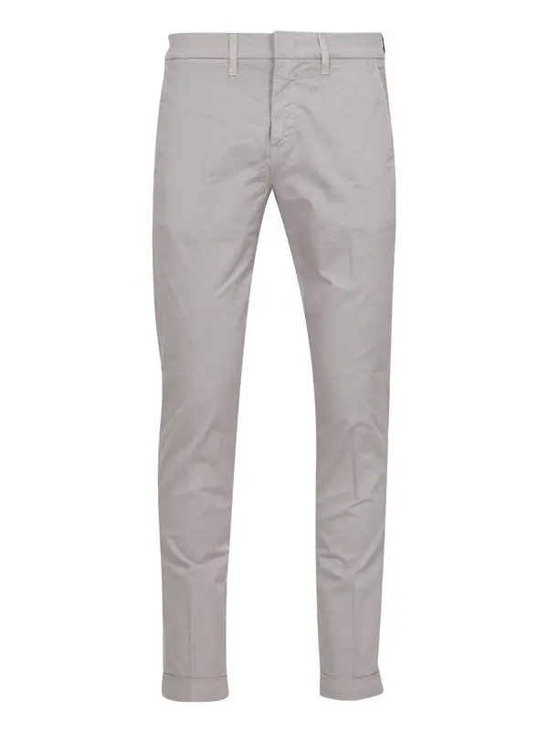 FAY Slim Fit Trousers - Dove Grey