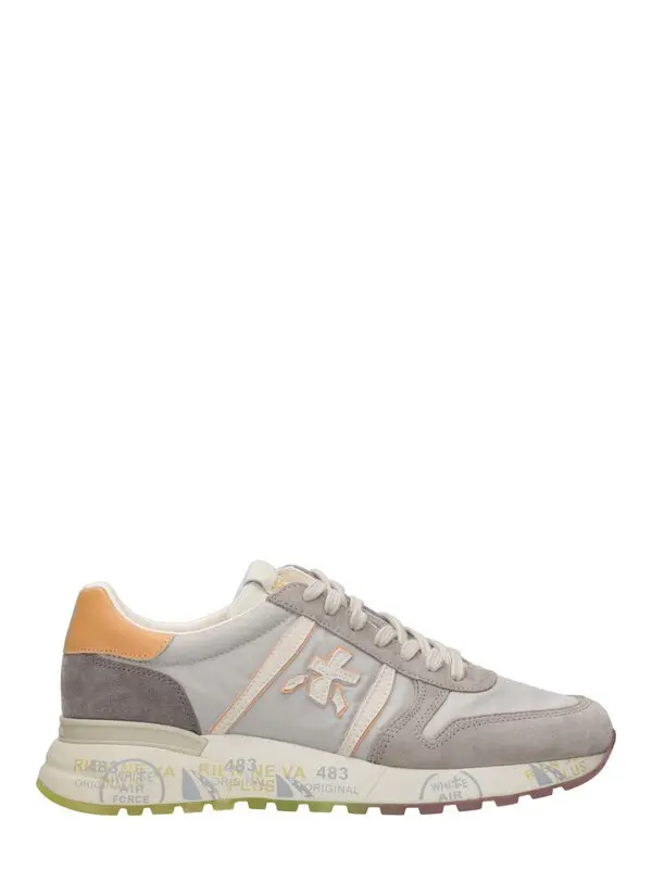 Premiata Lace Up Sneakers - Beige+taupe
