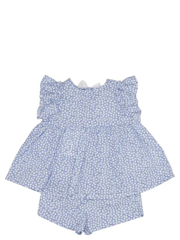 IL GUFO Printed Cotton Set - Blue