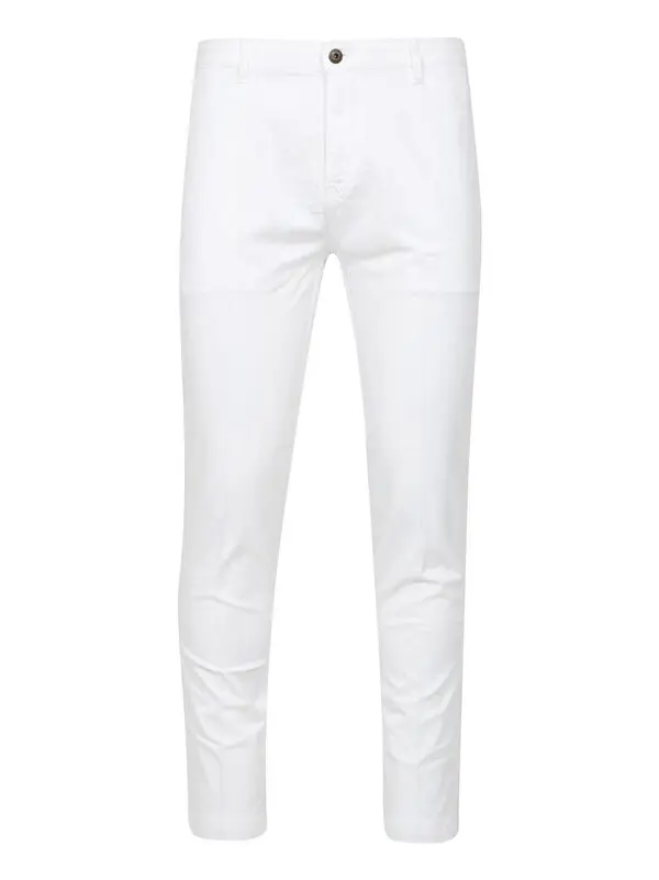 ROY ROGER'S Slim Fit Trousers - White