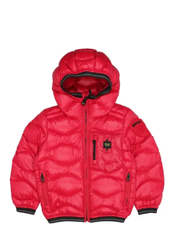 BLAUER. Technical Fabric Down Puffer Jacket - Red