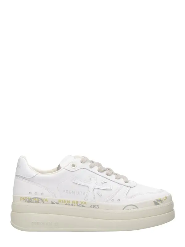 Premiata Leather Sneakers - White
