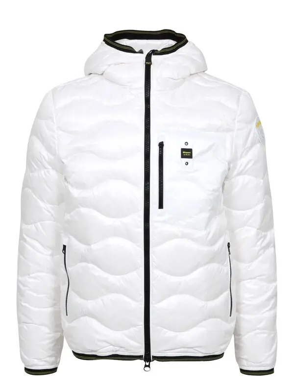 BLAUER. Quilted Down Padded Jacket - White
