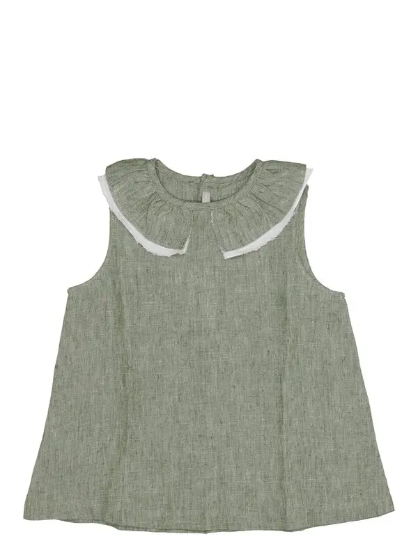 IL GUFO Sleeveless Cotton Top - Green