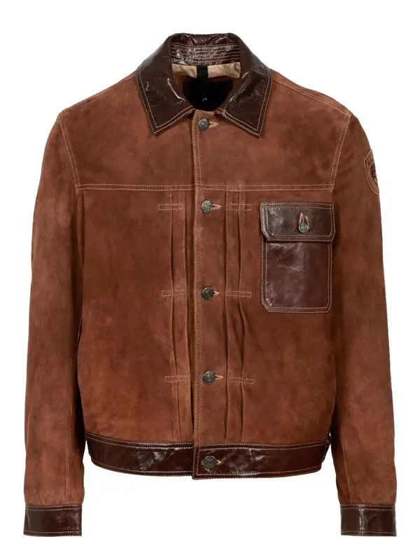 BLAUER. Leather Jacket - Brown