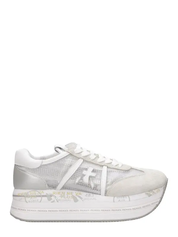 Premiata Leather Sneakers - White