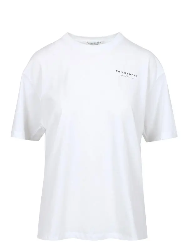 PHILOSOPHY BY LORENZO SERAFINI T-shirt - Bianco+azzurro