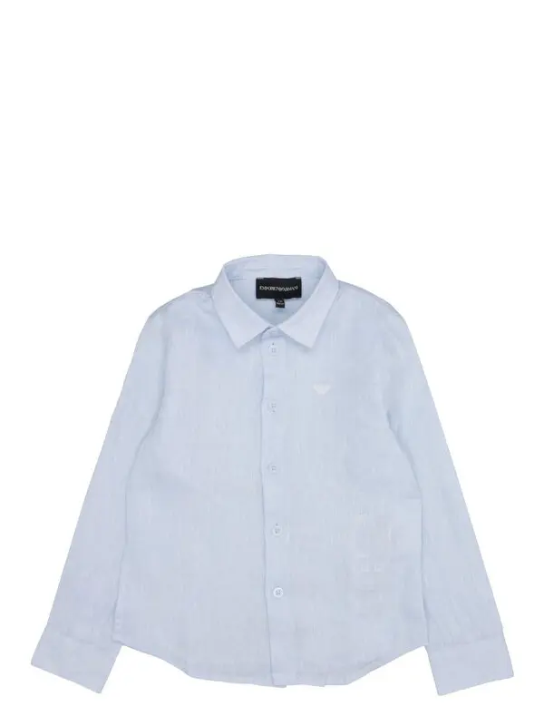 Emporio Armani Linen Shirt - Clear Blue