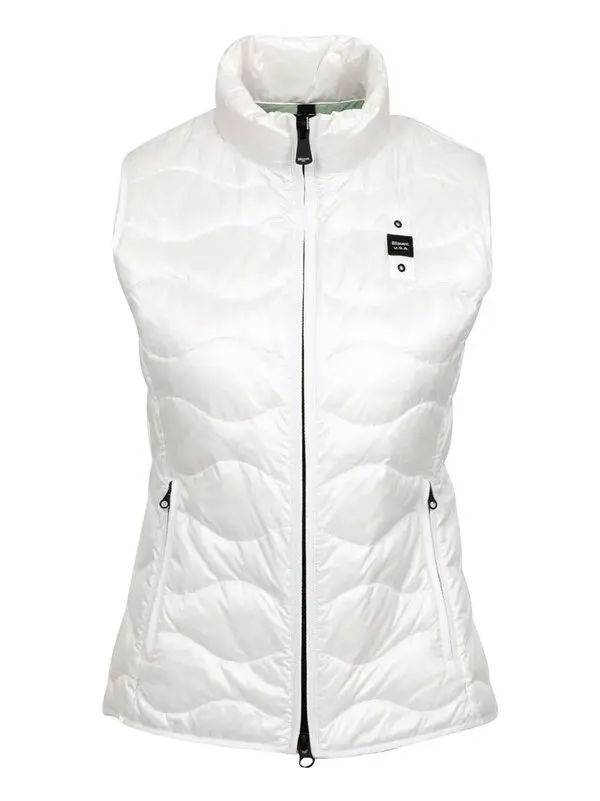 BLAUER. Padded Vest - White
