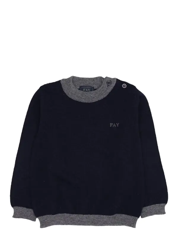 FAY Sweater - Blu+grigio