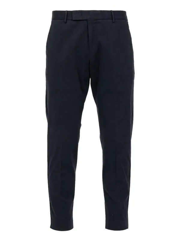 PT TORINO Tailored Carrot Fit Trousers - Blue