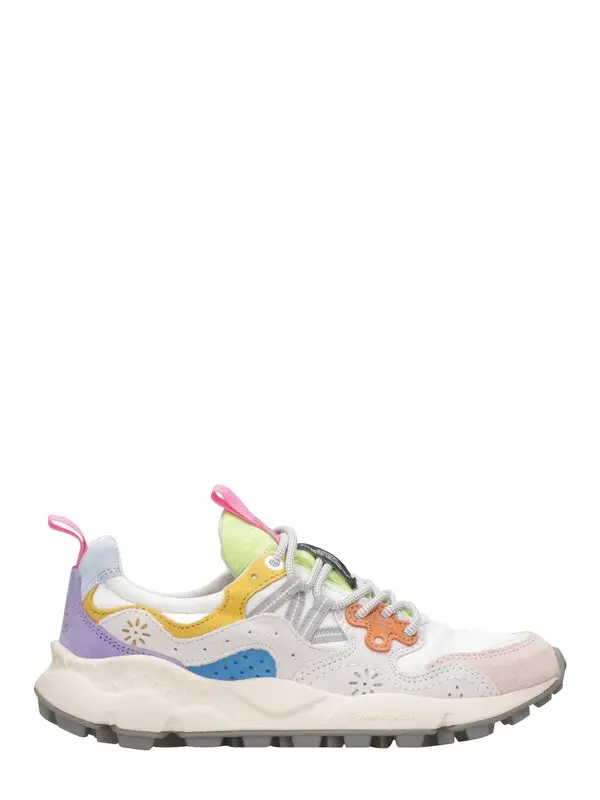 FLOWER MOUNTAIN Low-top Sneakers - Bianco+rosa+verde