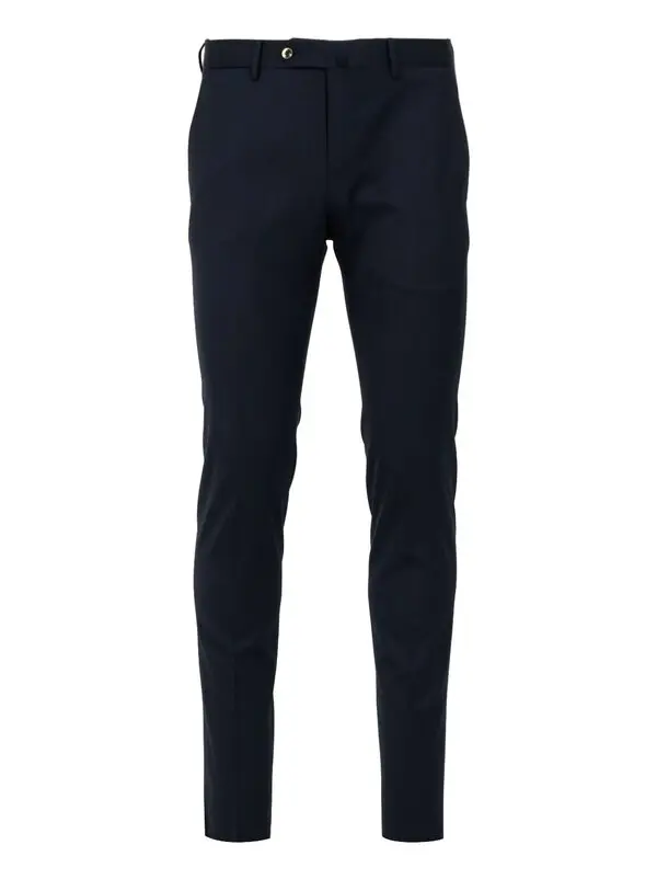 PT TORINO Cool Wool Slim Fit Trousers - Blue